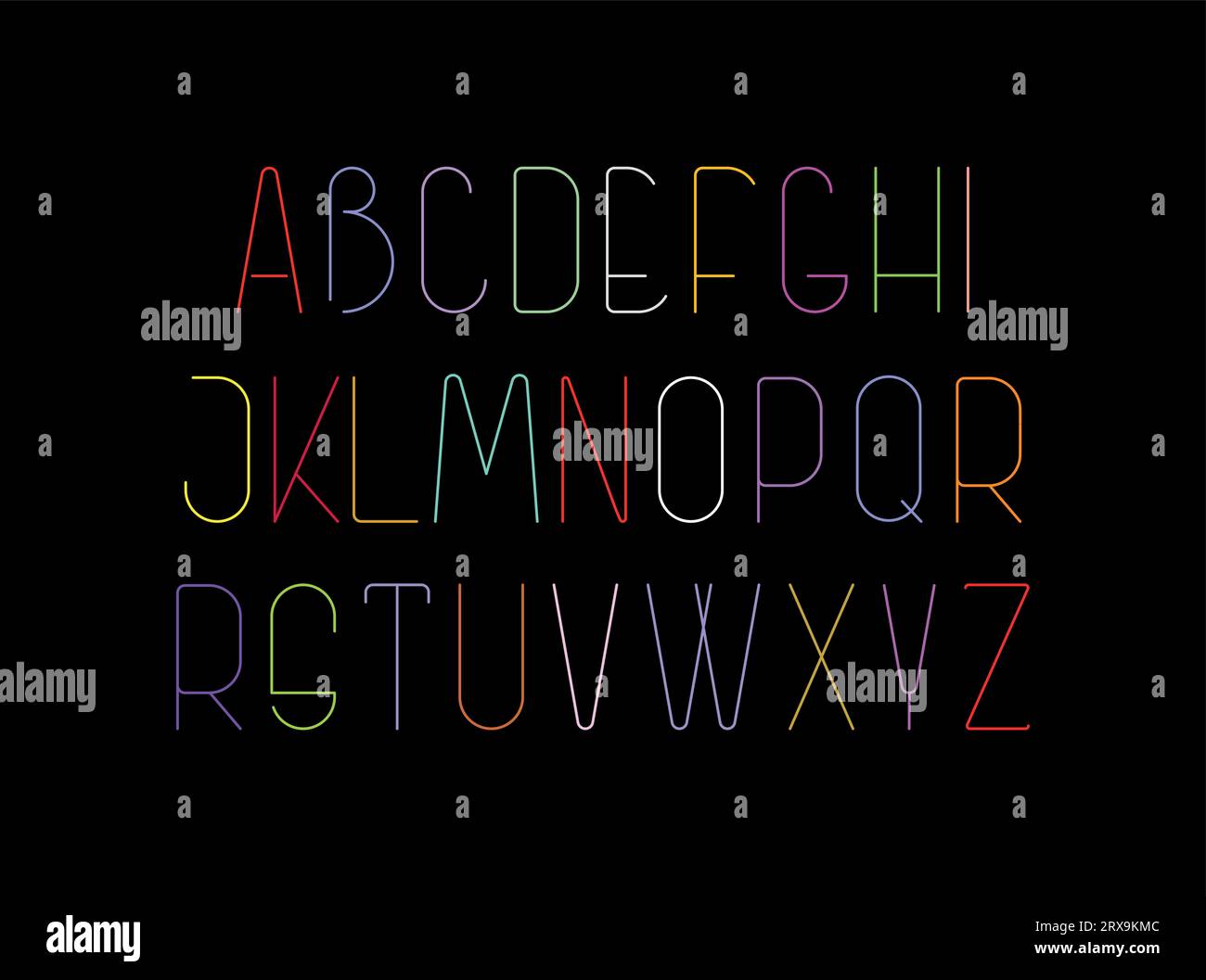 Vector typographic letters design Stock Vector Images - Alamy