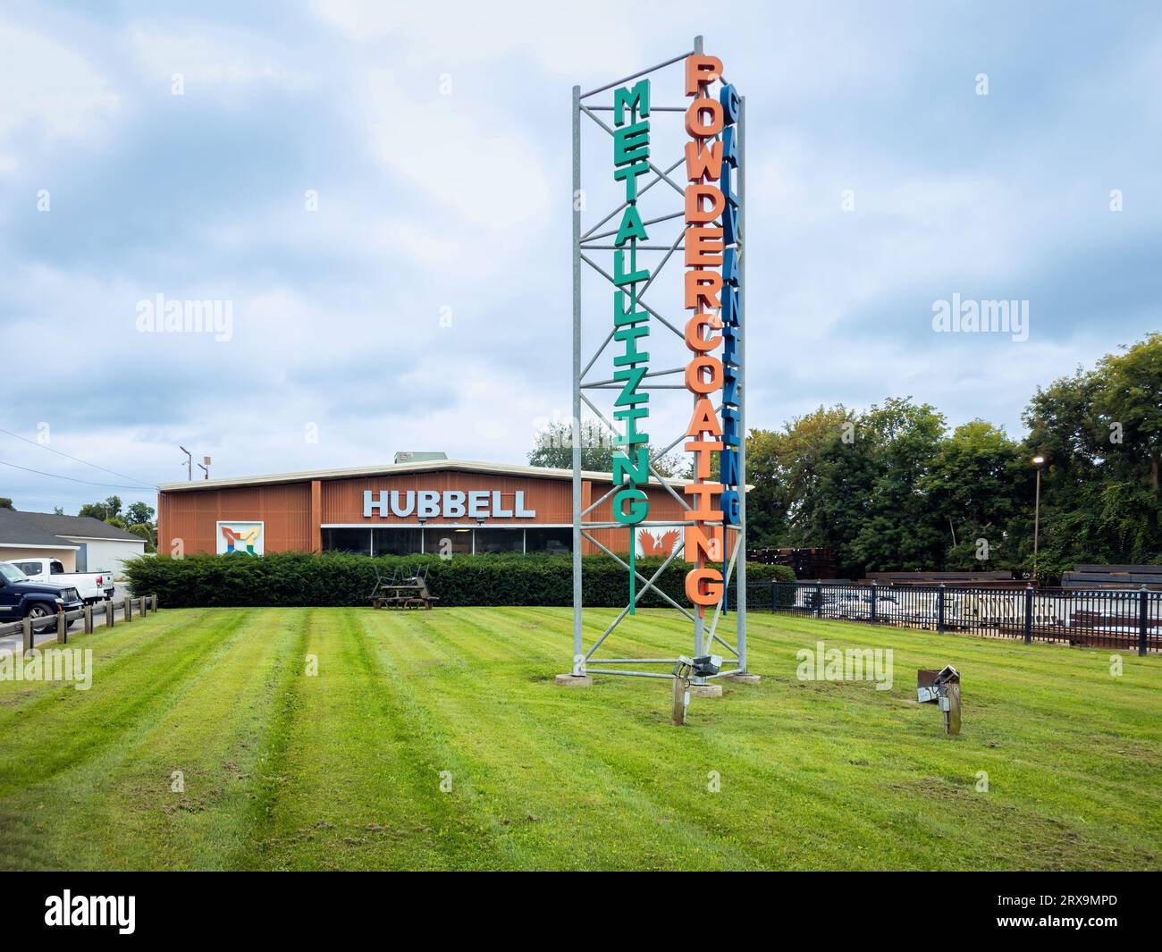 Yorkville, New York - Sep 9, 2023: Wide Landscape View of Hubbell ...