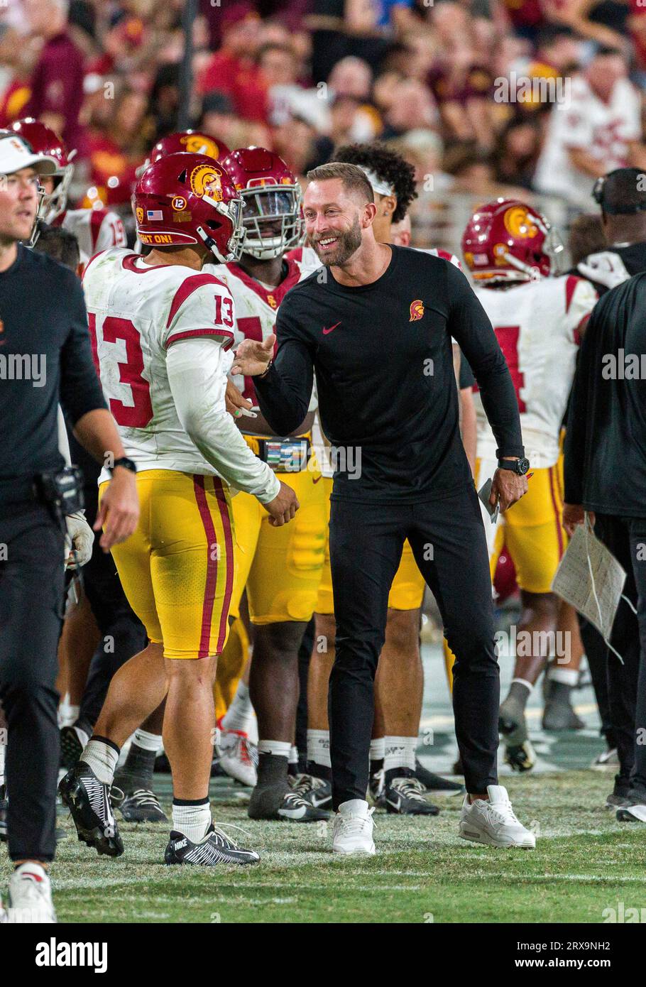 TEMPE, AZ - SEPTEMBER 23: USC Trojans Senior Offensive Analyst Kliff ...