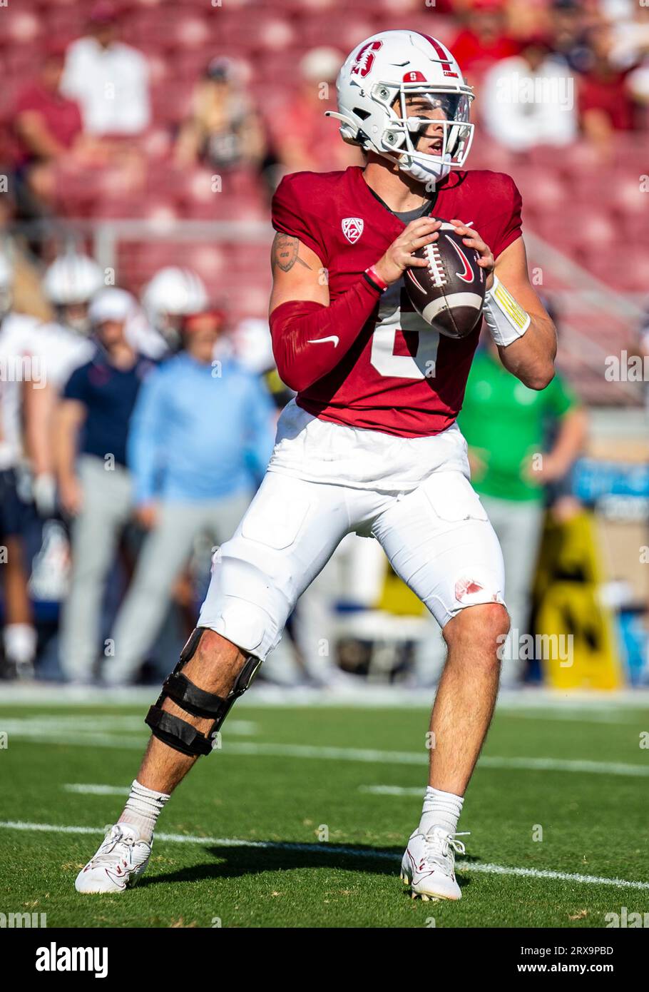 September 23 2023 Palo Alto, CA USA Stanford quarterback Justin Lamson ...