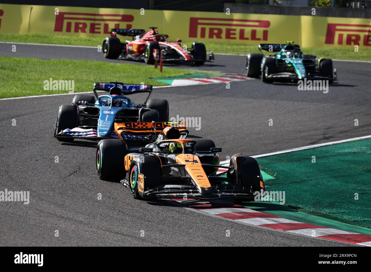 Suzuka, Japan. 24th Sep, 2023. Lando Norris (GBR) McLaren MCL60 ...