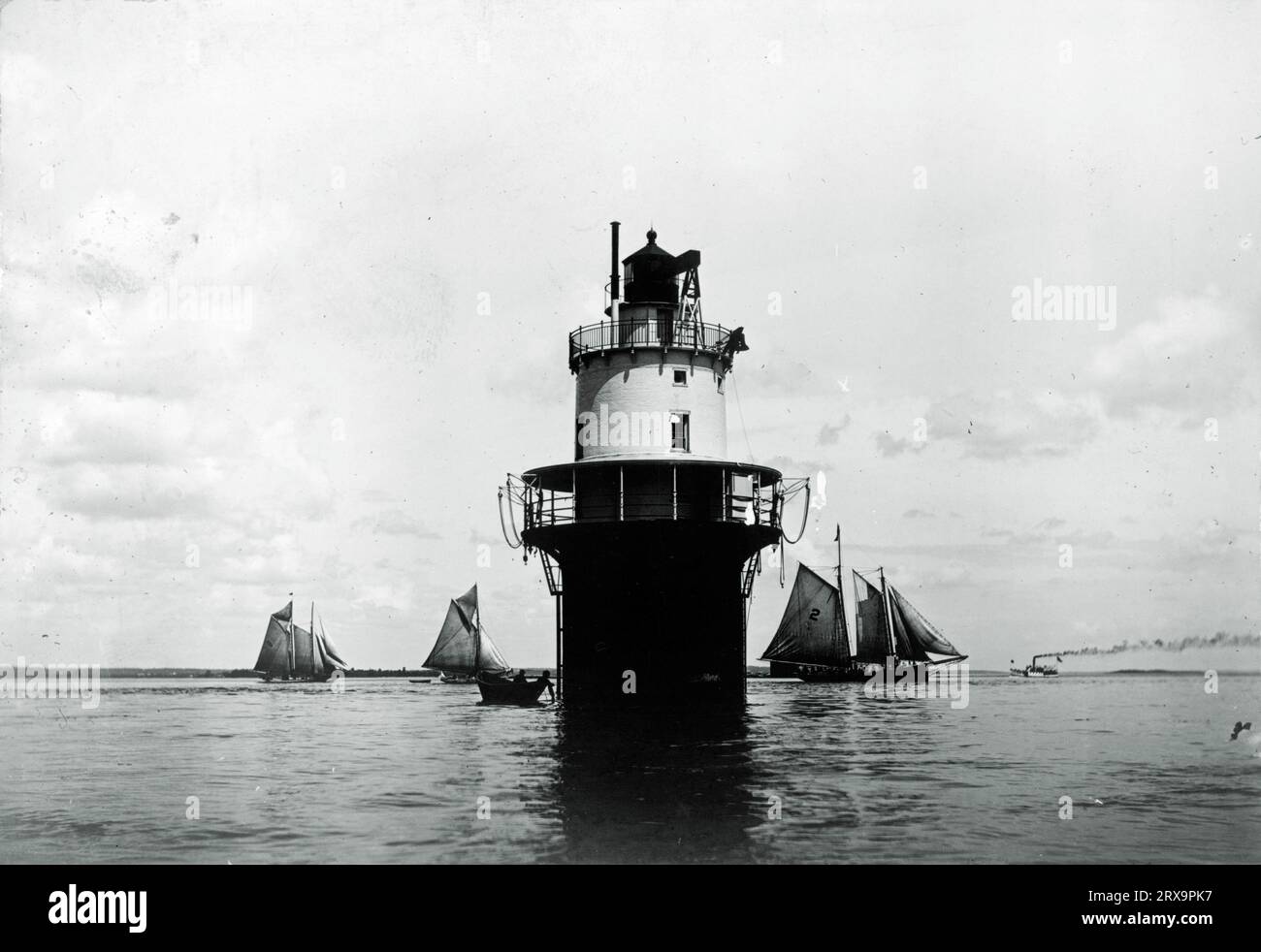 Spring Point Ledge Lighthouse, South Portland, Maine, 1905 Listed as ...