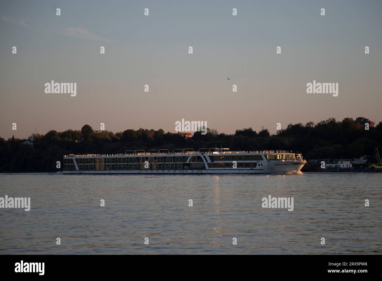 Belgrade, Serbia, Sep 2, 2023: The river cruise ship AMADEUS SILVER III ...