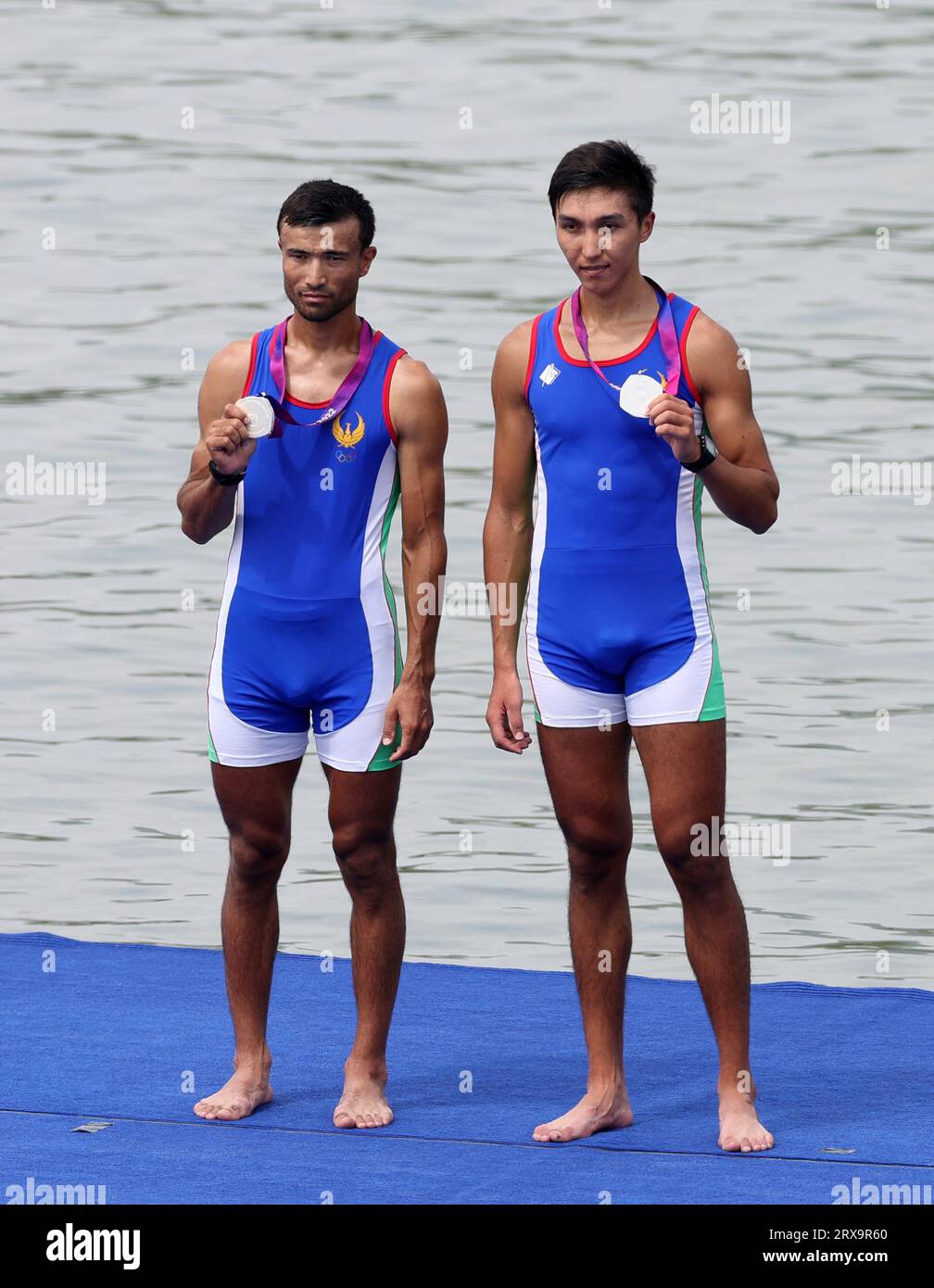 Hangzhou, China's Zhejiang Province. 24th Sep, 2023. Silver medalists ...