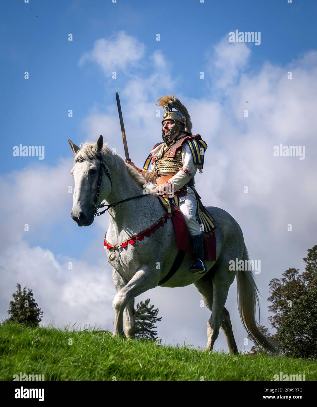 Simon Burrows from reenactment group Equistry during Malton Museum's ...