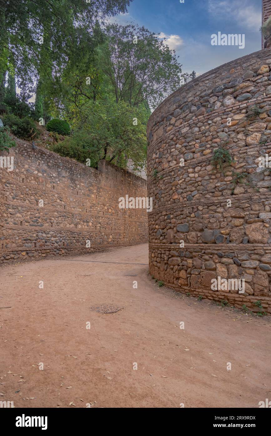 Alhambra de Granada. Palace and fortress. Ramparts, interiors ...