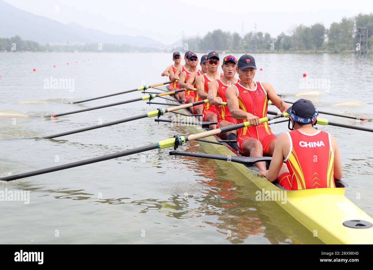 Hangzhou, China's Zhejiang Province. 24th Sep, 2023. Team China compete ...