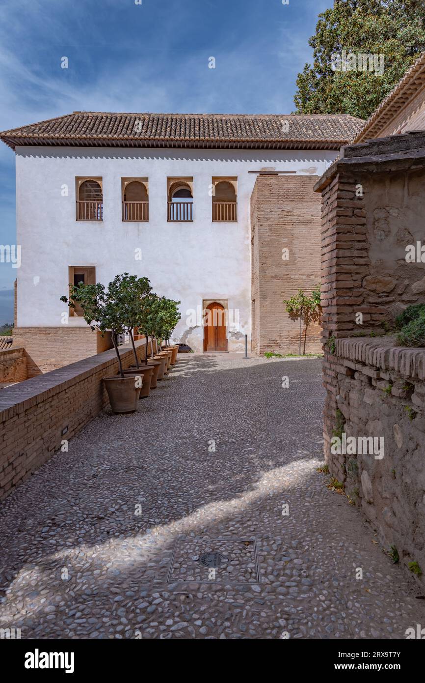 Alhambra de Granada. Palace and fortress. Ramparts, interiors ...
