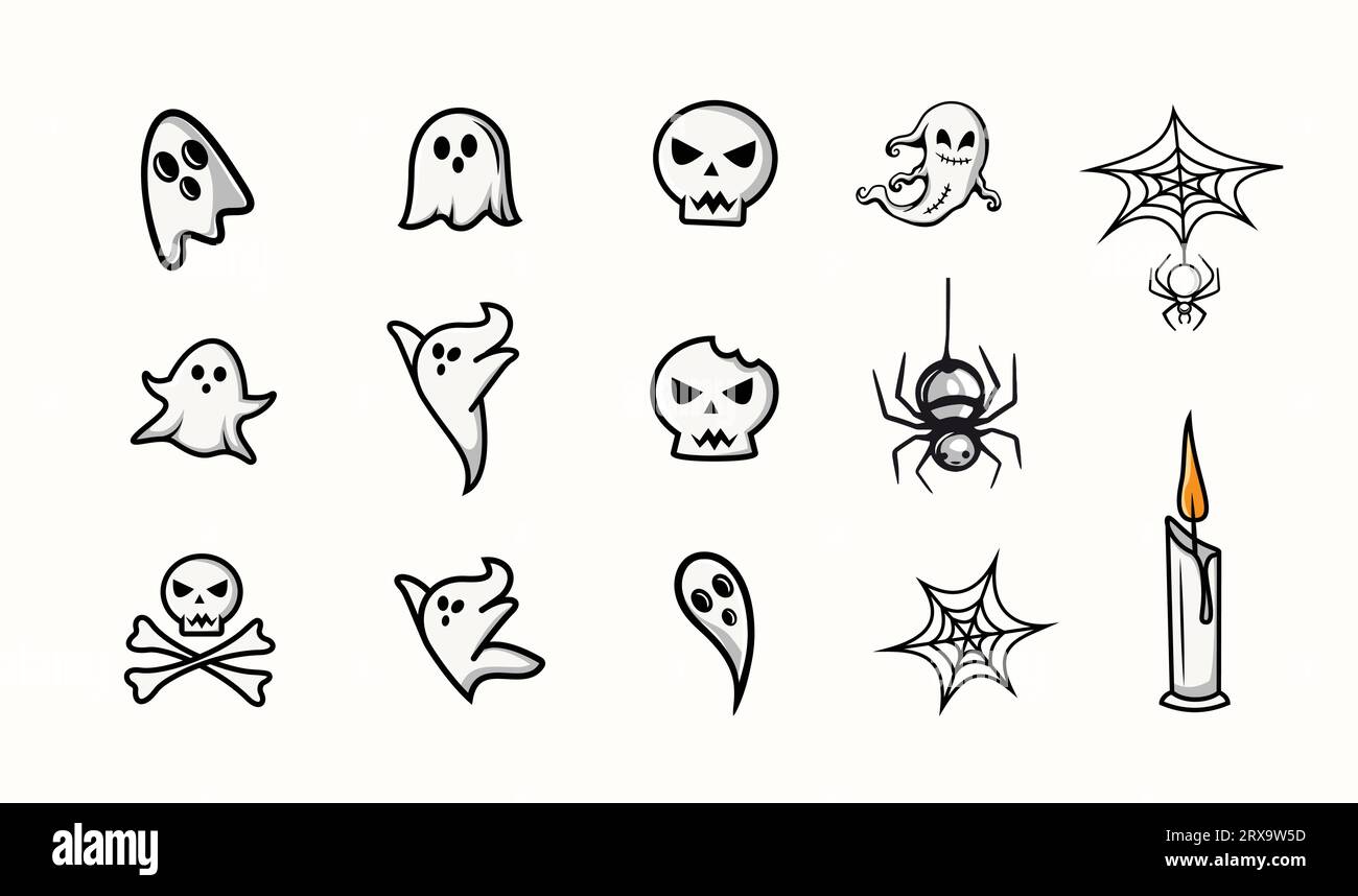 Halloween decoration pattern Cut Out Stock Images & Pictures - Alamy