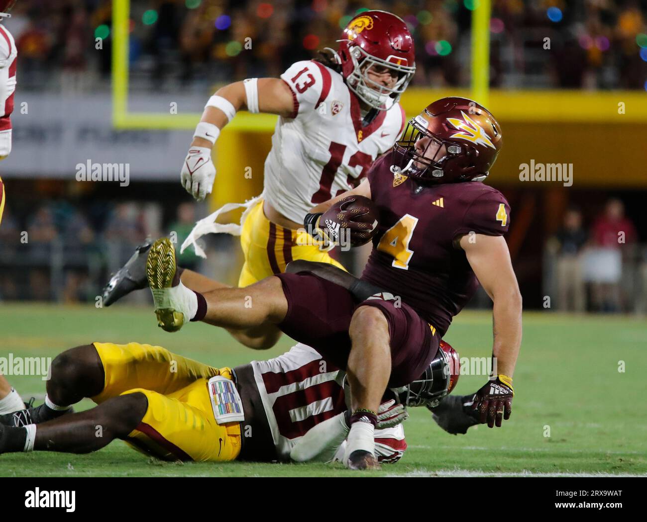 September 23, 2023: Cameron Skattebo (4) of the Arizona State Sun ...