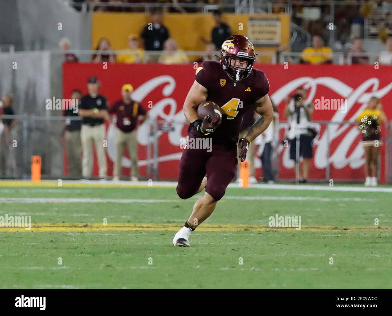 September 23, 2023: Cameron Skattebo (4) of the Arizona State Sun ...
