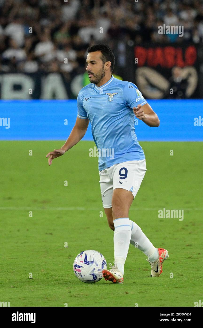 Rome, Italy. 23rd Sep, 2023. Pedro (SS Lazio); during the Italian ...