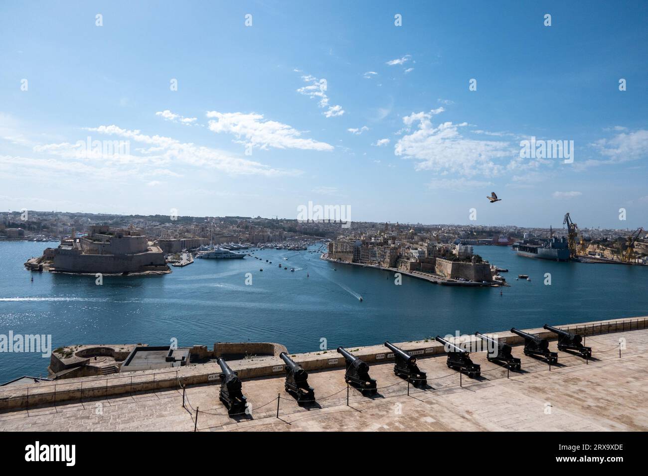 Valletta, Malta, May 1, 2023, The Saluting Battery is a cannon battery ...