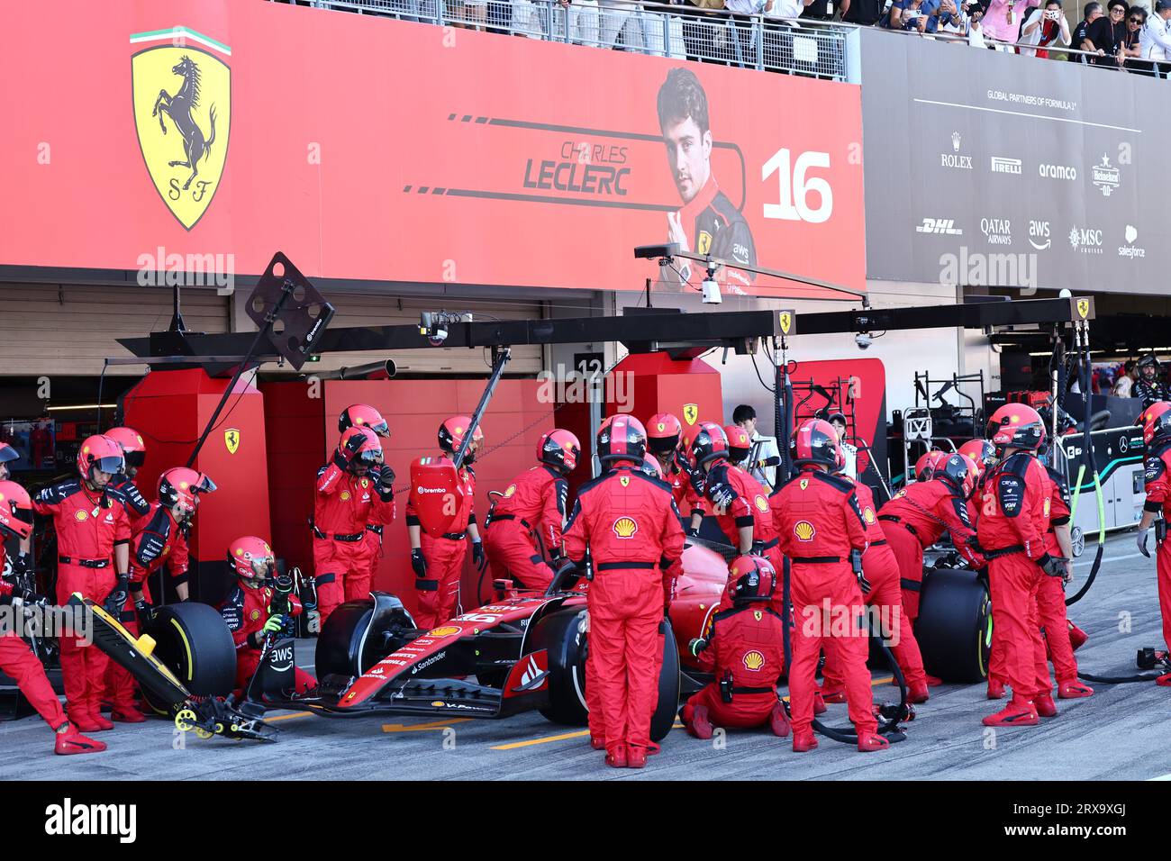 Suzuka, Japan. 24th Sep, 2023. Charles Leclerc (MON) Ferrari SF-23 ...