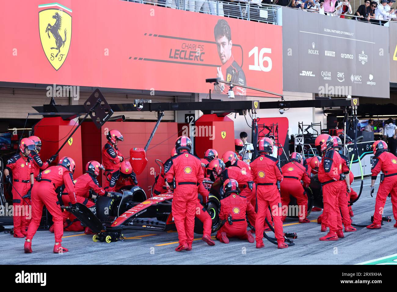 Suzuka, Japan. 24th Sep, 2023. Charles Leclerc (MON) Ferrari SF-23 ...