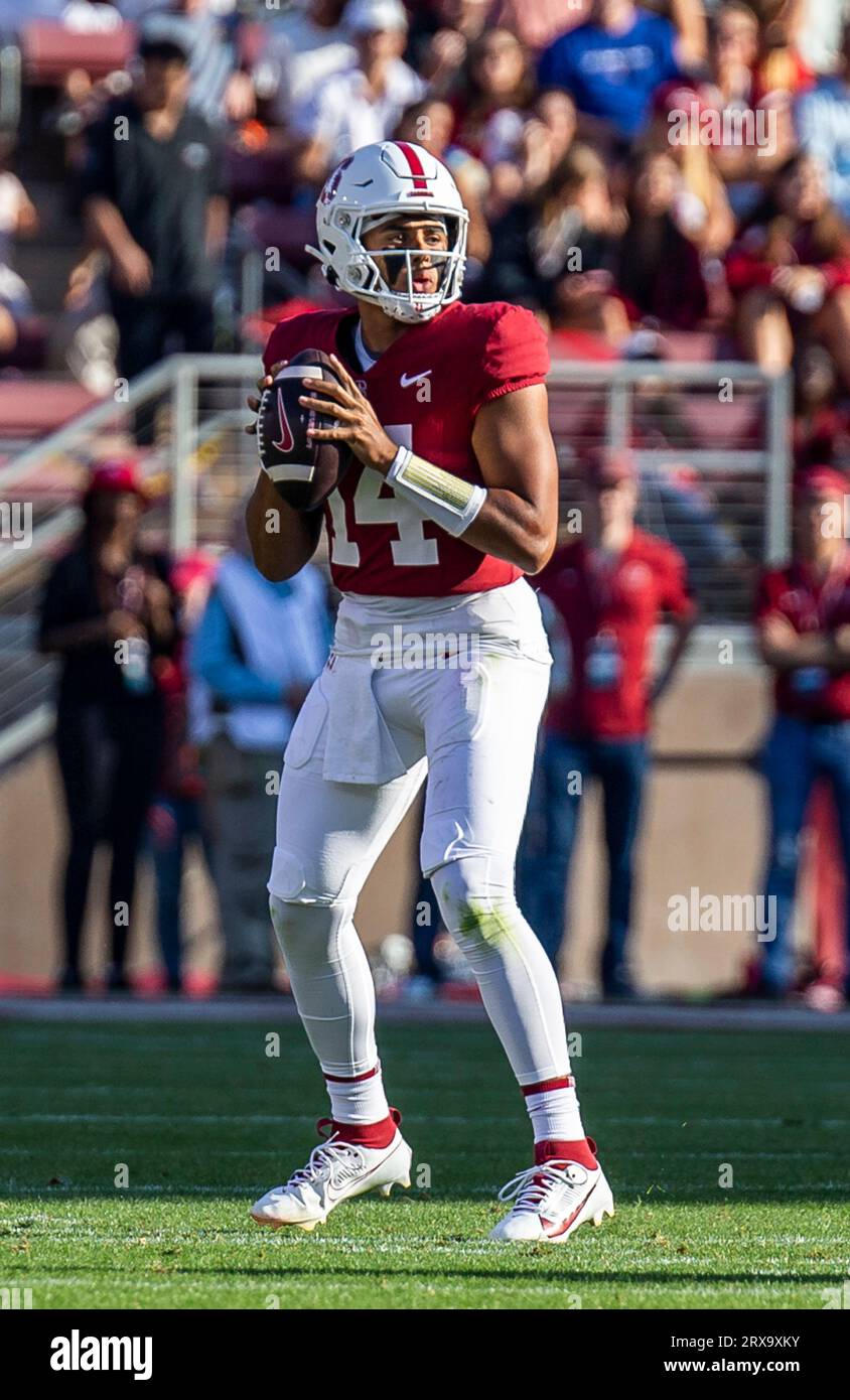 September 23 2023 Palo Alto, CA USA Stanford quarterback Ashton Daniels ...