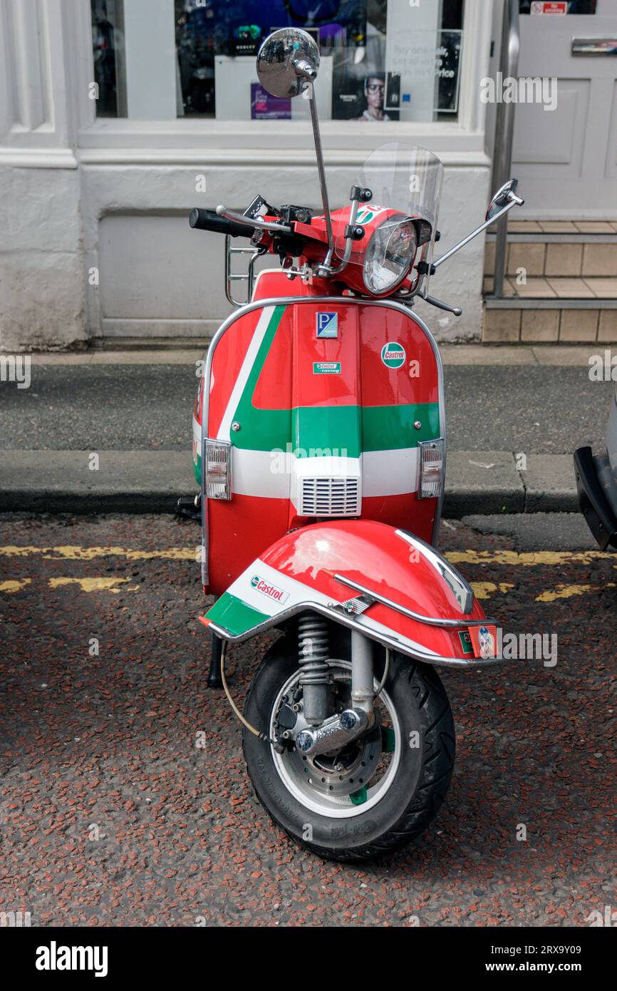 Piaggio scooter. Ribble Valley Scooter Rally 2023 Stock Photo - Alamy