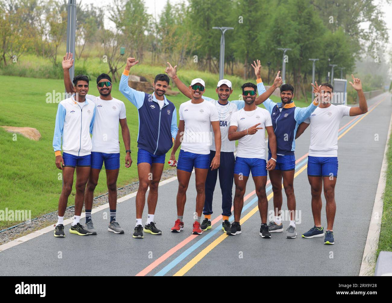 Hangzhou, Zhejiang, China. 24th Sep, 2023. The Indian Rowing Men's ...