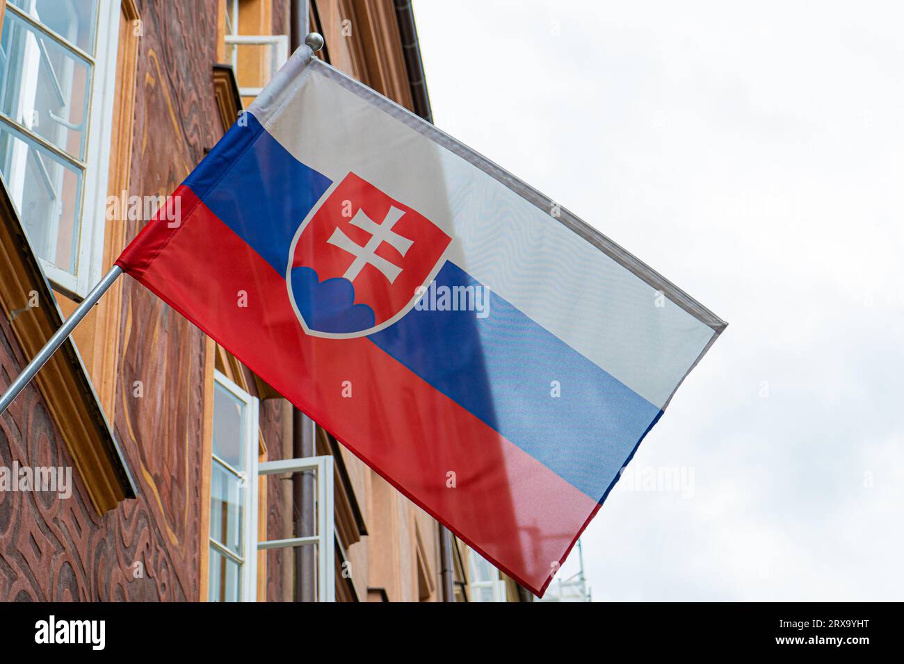 Slovakia flag on white hi-res stock photography and images - Alamy