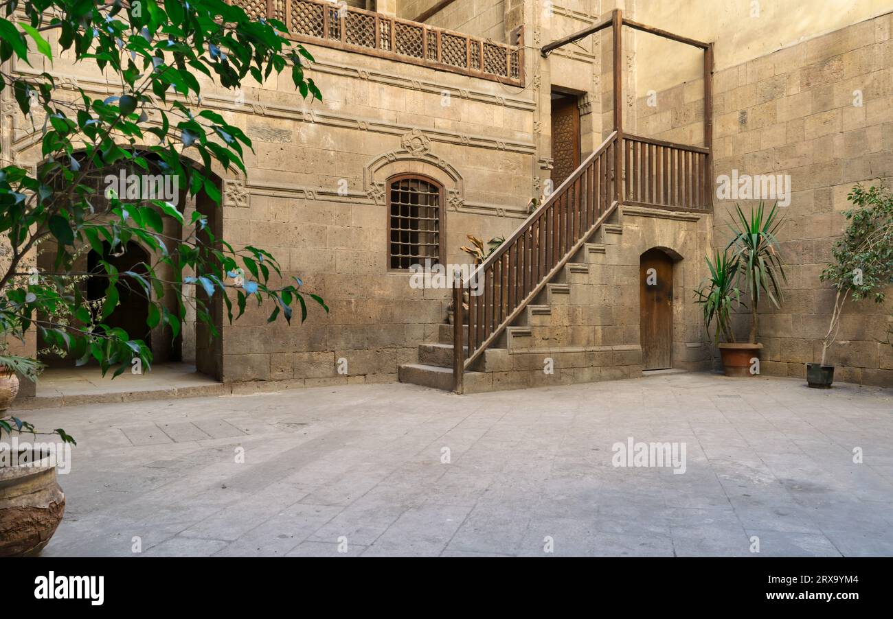Courtyard of 15th century Ottoman era Zeinab Khatoun historic house ...