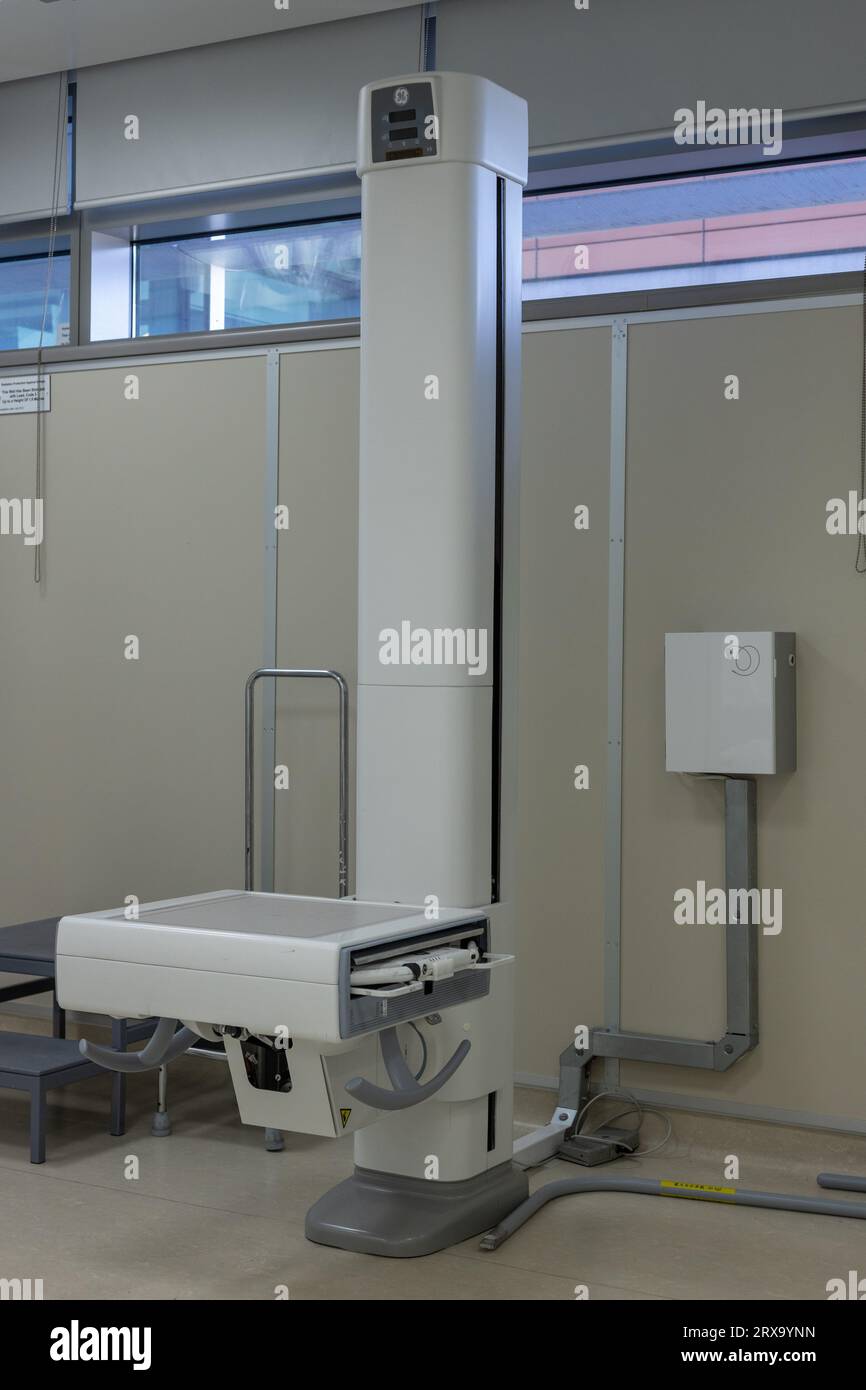 Modern X-ray equipment for examining patients, detecting bone fractures ...