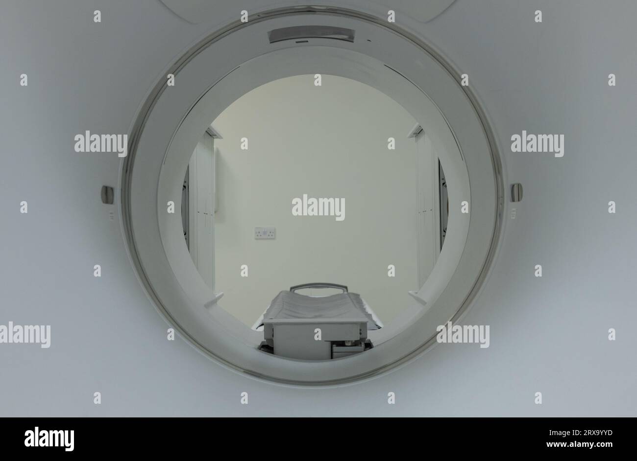 Nuclear medicine. Medical equipment in the hospital. Body examination ...