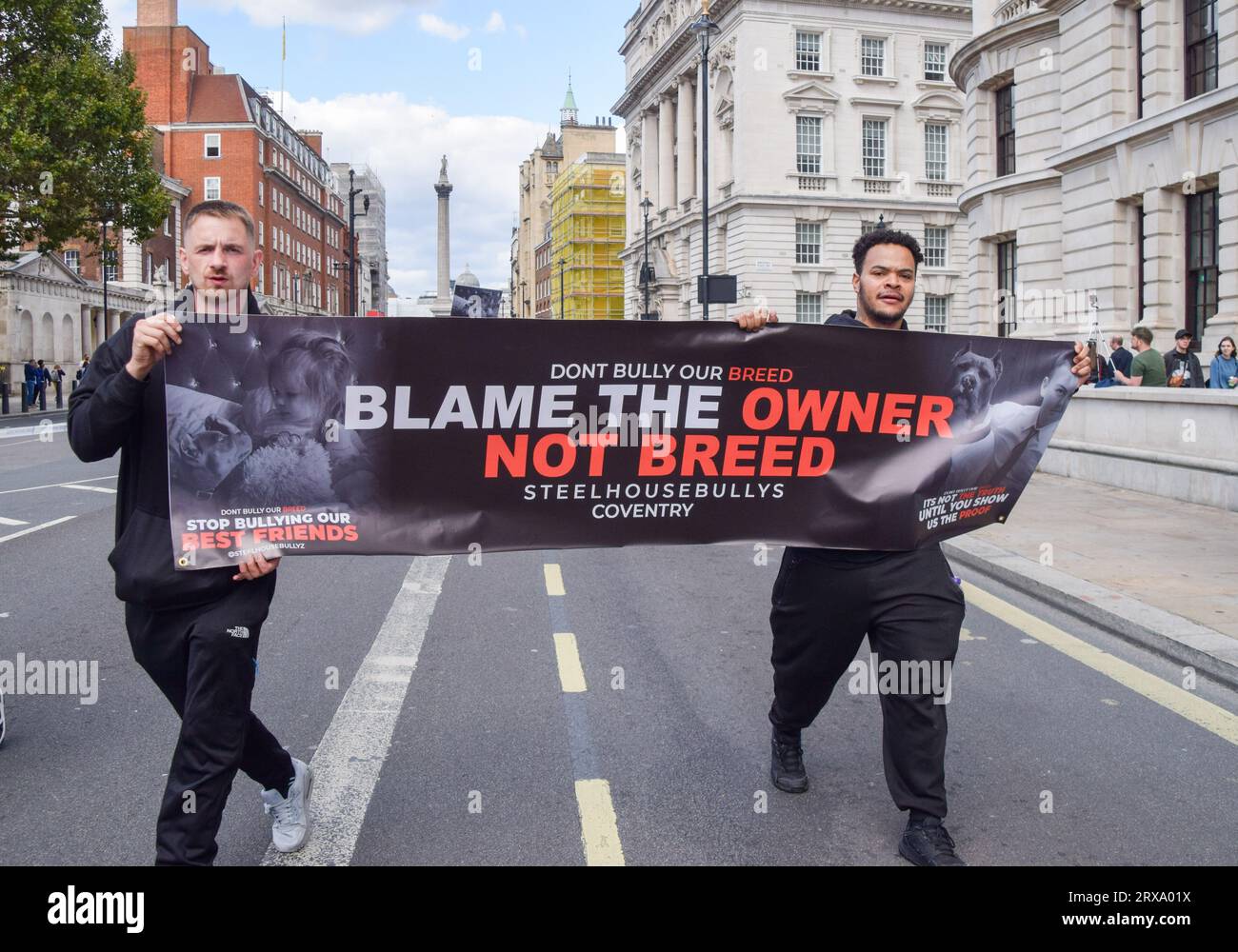 London, England, UK. 23rd Sep, 2023. Dog owners and supporters marched ...