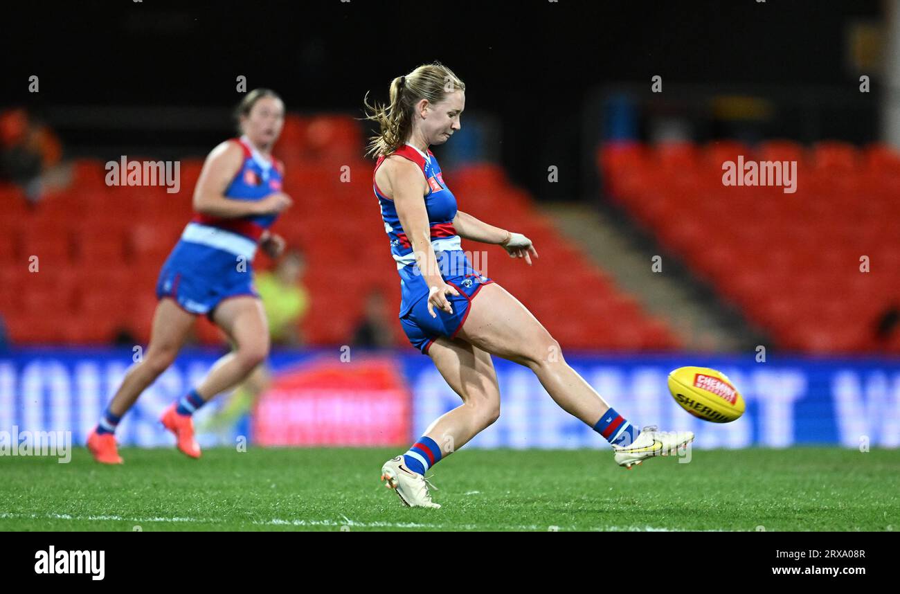Gold Coast, Australia. 24th Sep, 2023. Keely Coyne of the Bulldogs ...