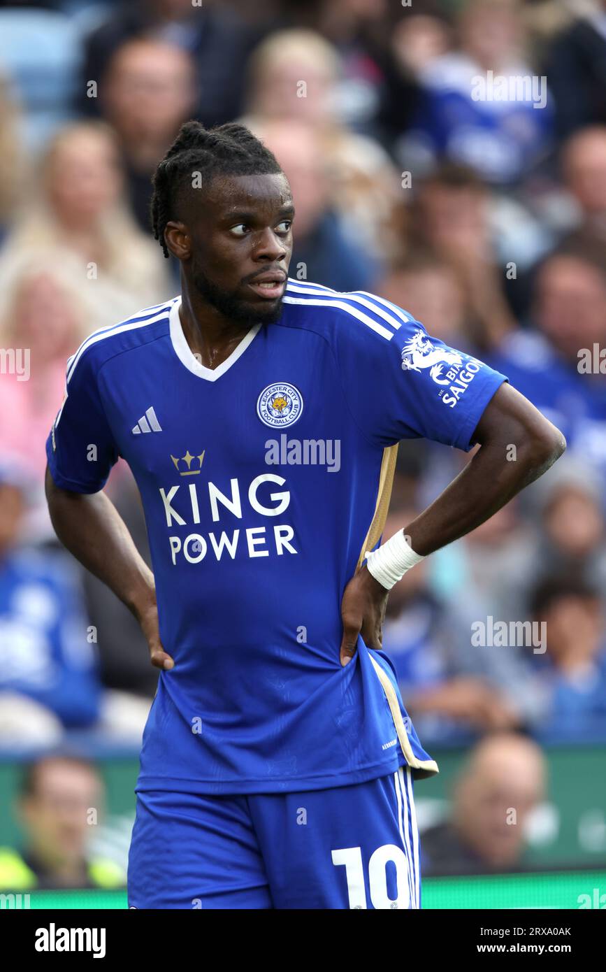 Leicester, UK. 23rd Sep, 2023. Stephy Mavididi (LC) at the Leicester ...