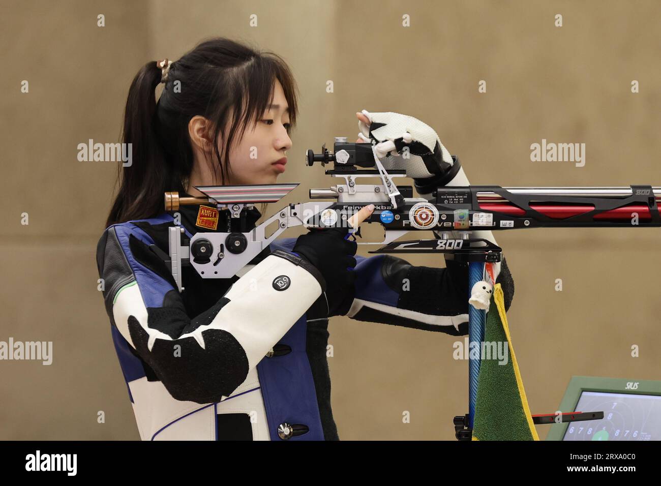 Hangzhou, China's Zhejiang Province. 24th Sep, 2023. Huang Yuting of ...