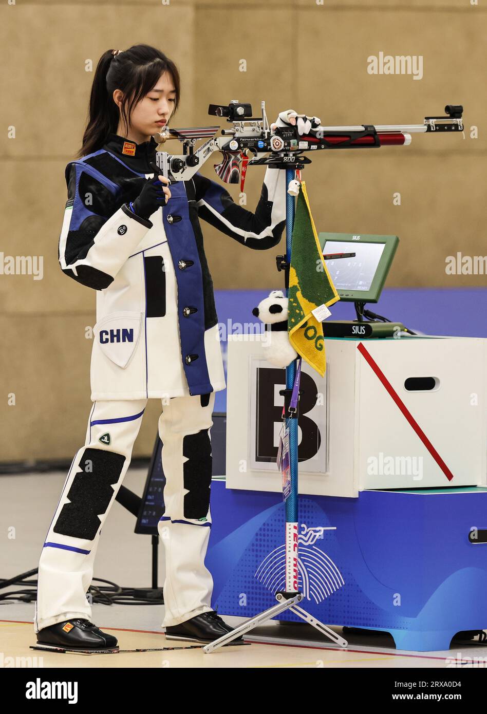 Hangzhou, China's Zhejiang Province. 24th Sep, 2023. Huang Yuting of ...