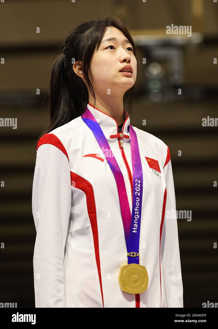 Hangzhou, China's Zhejiang Province. 24th Sep, 2023. Huang Yuting of ...