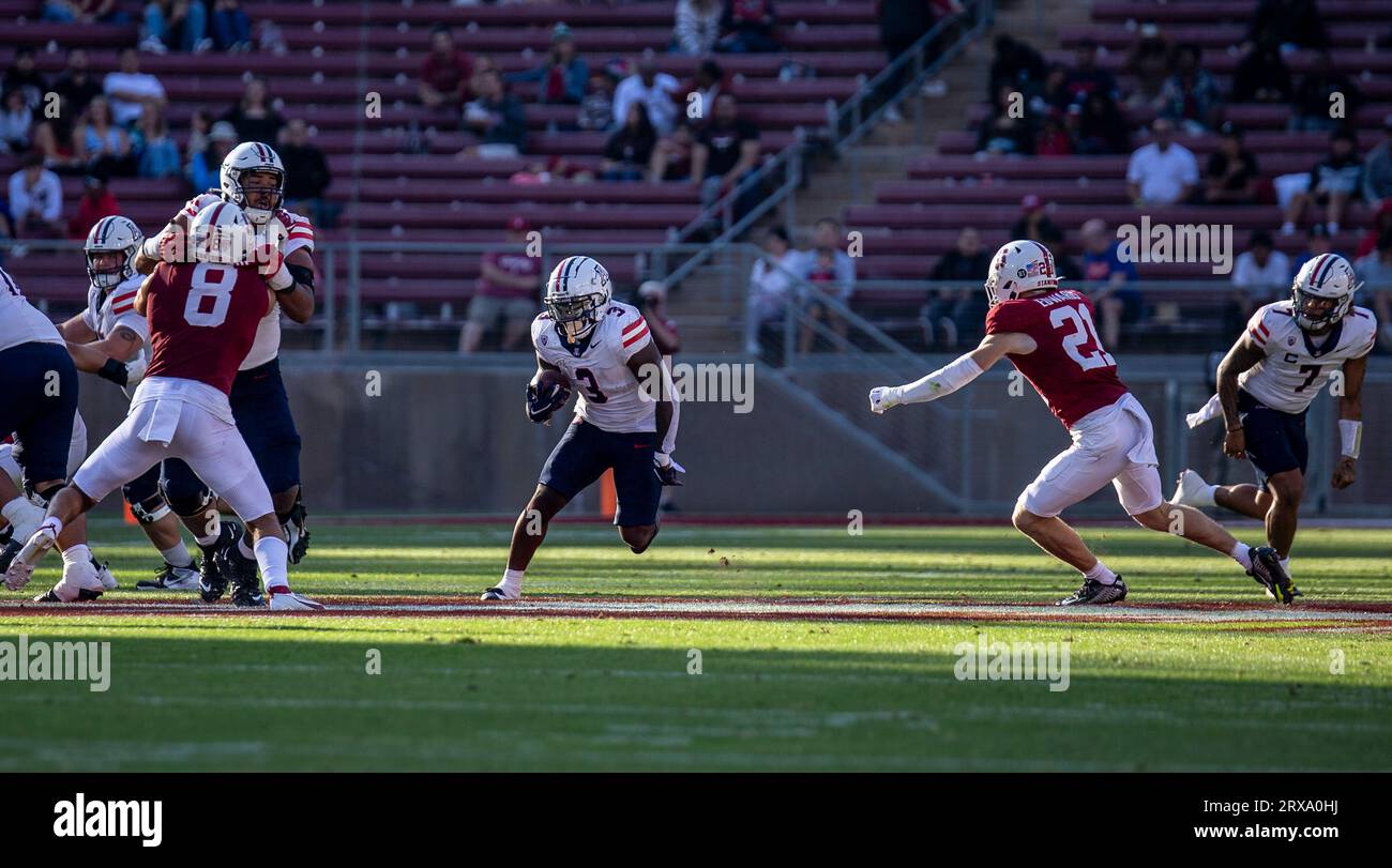 September 23 2023 Palo Alto, CA USA) Arizona running back Jonah Coleman ...