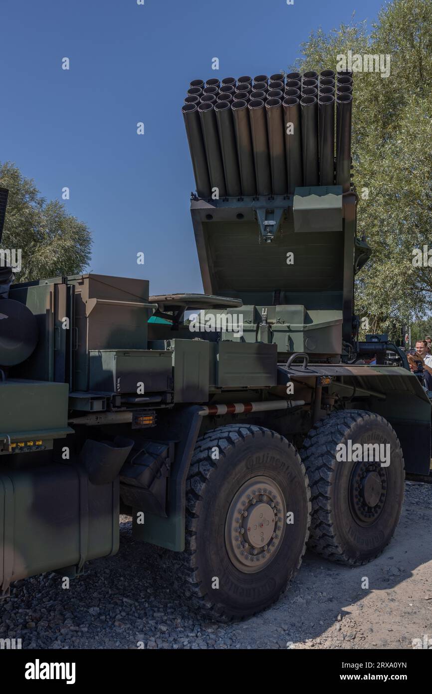 Polish rocket artillery system, combat vehicle Langusta, Poland Stock ...