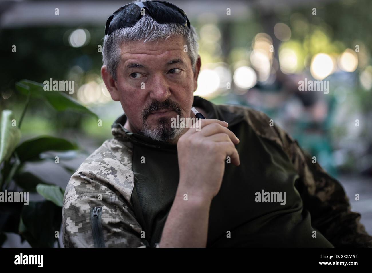 Kramatorsk, Ukraine. 19th Sep, 2023. Yevhen (55), captain of a squad of ...