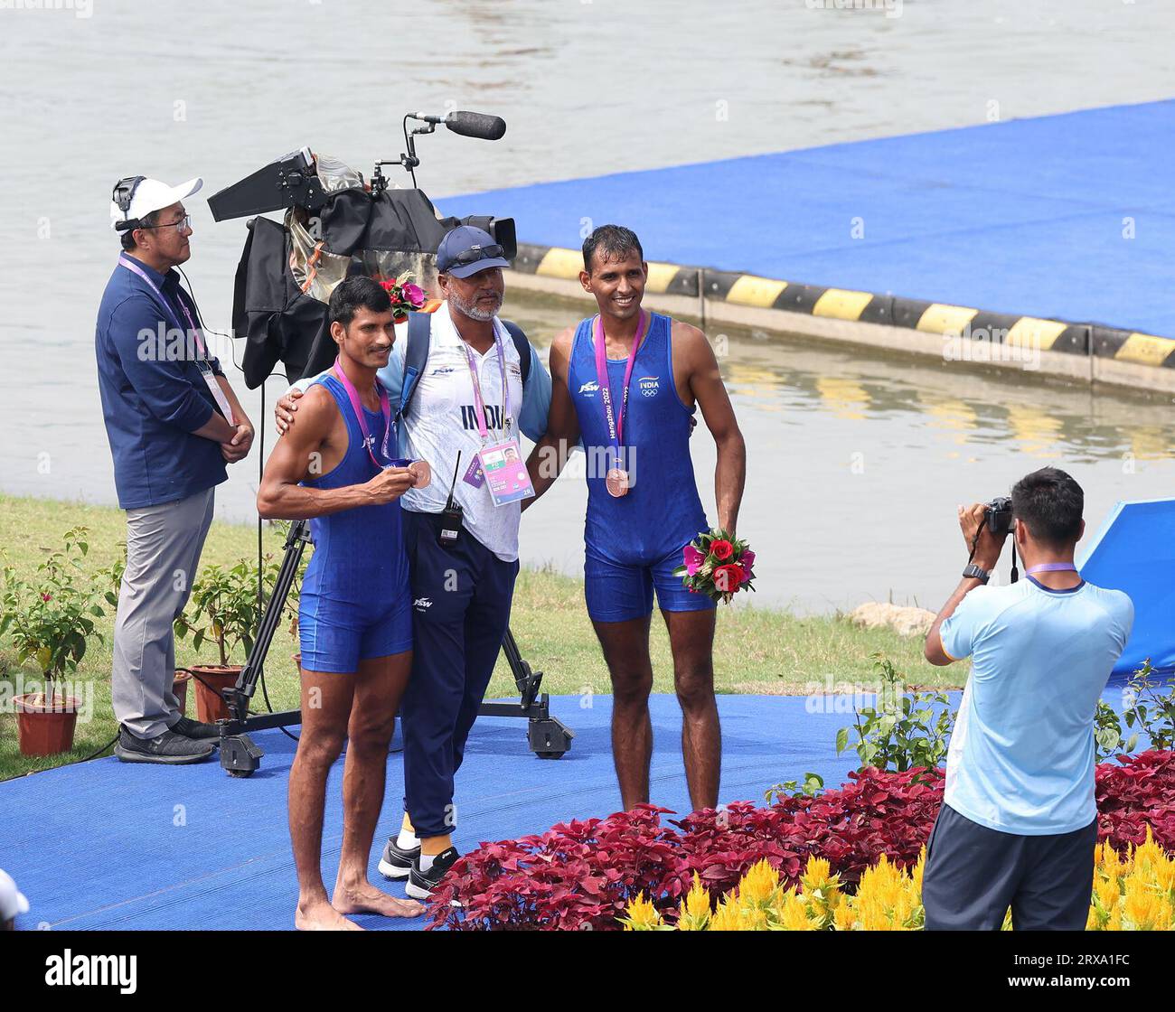September 24, 2023, Hangzhou, Zhejiang, China: The Indian Rowing - Men ...