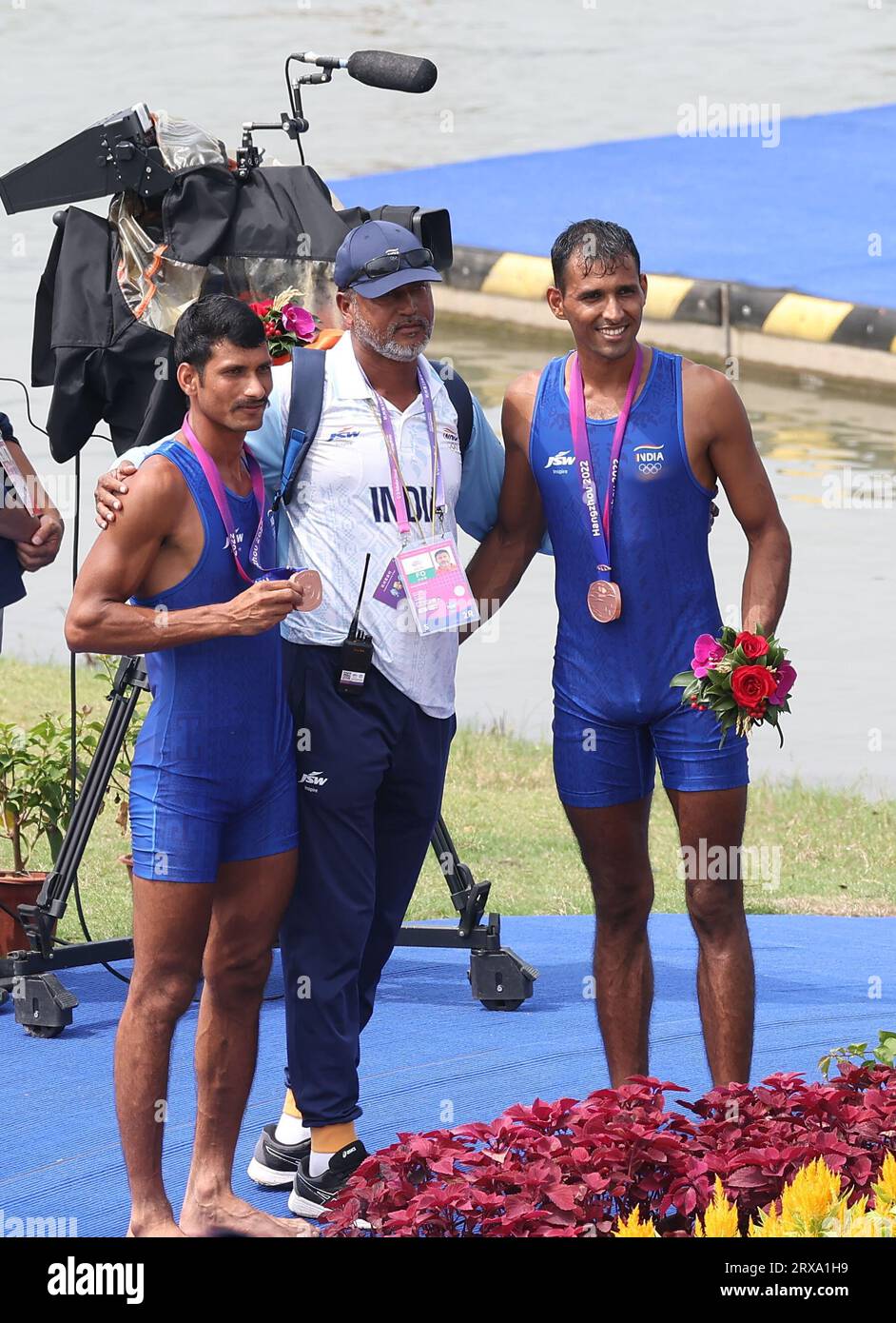 September 24, 2023, Hangzhou, Zhejiang, China: The Indian Rowing - Men ...