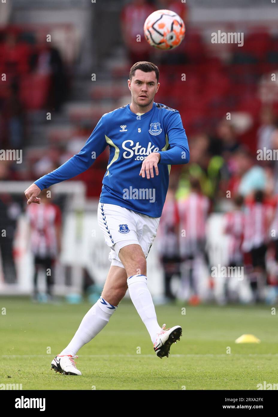 London, UK. 23rd Sep, 2023. Michael Keane of Everton during the Premier ...