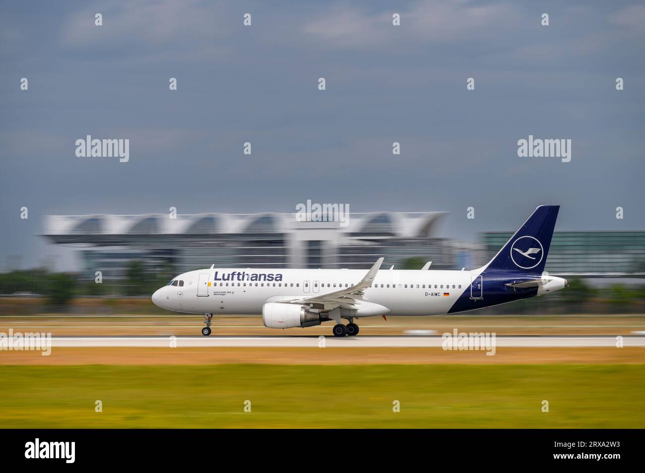 Munich, Germany - July 03. 2023 : Lufthansa Airbus A320-214 with the ...