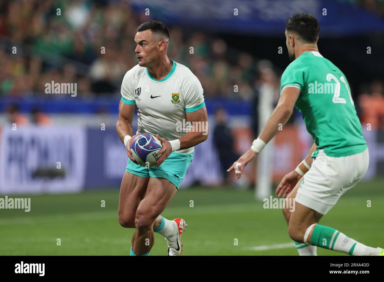 South Africa's Jesse Kriel during the 2023 Rugby World Cup Pool B match ...