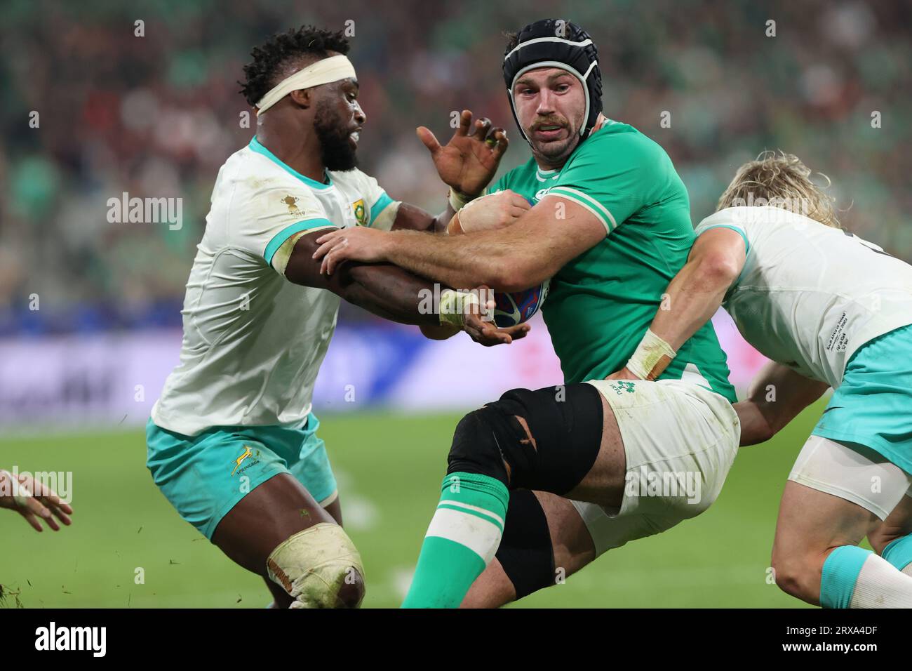 Ireland's Caelan Doris during the 2023 Rugby World Cup Pool B match ...