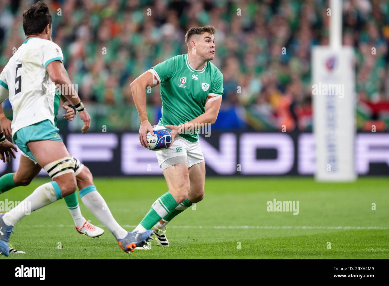 Garry Ringrose (IRL) during the 2023 Rugby World Cup Pool B match ...