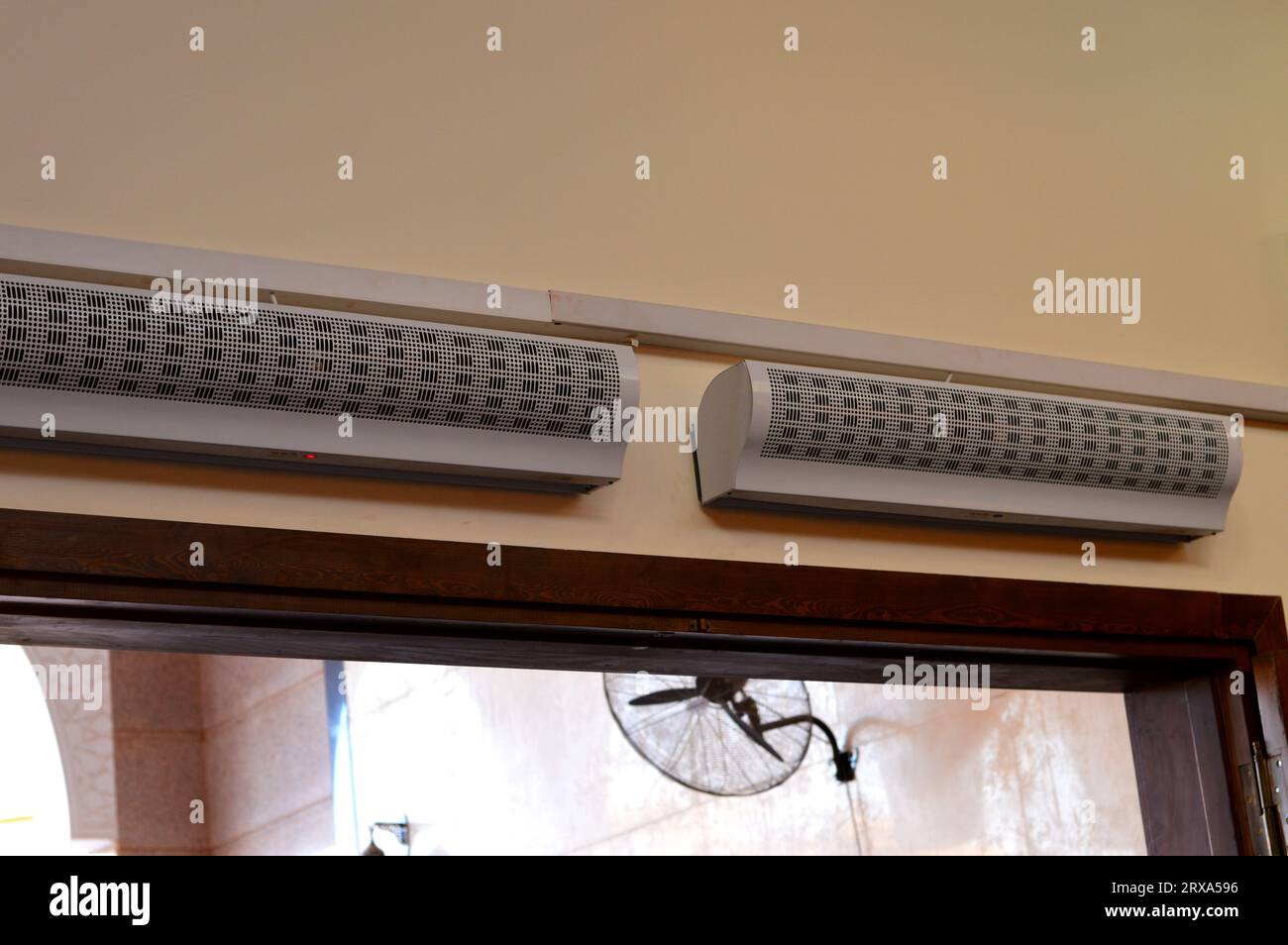 Air curtain, Air door, a fan powered device used for separating two ...
