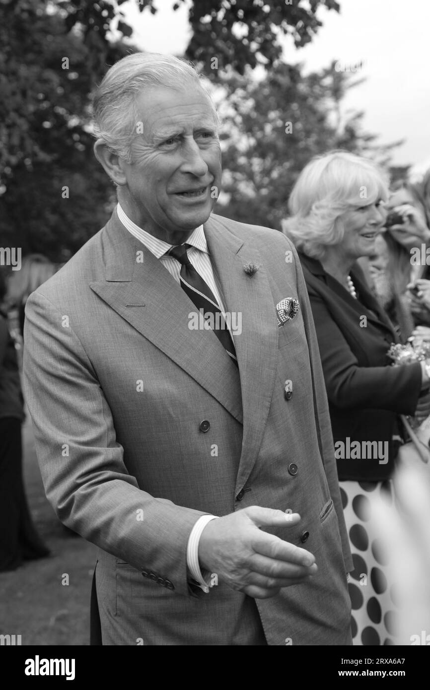 Prince charles king Black and White Stock Photos & Images - Alamy