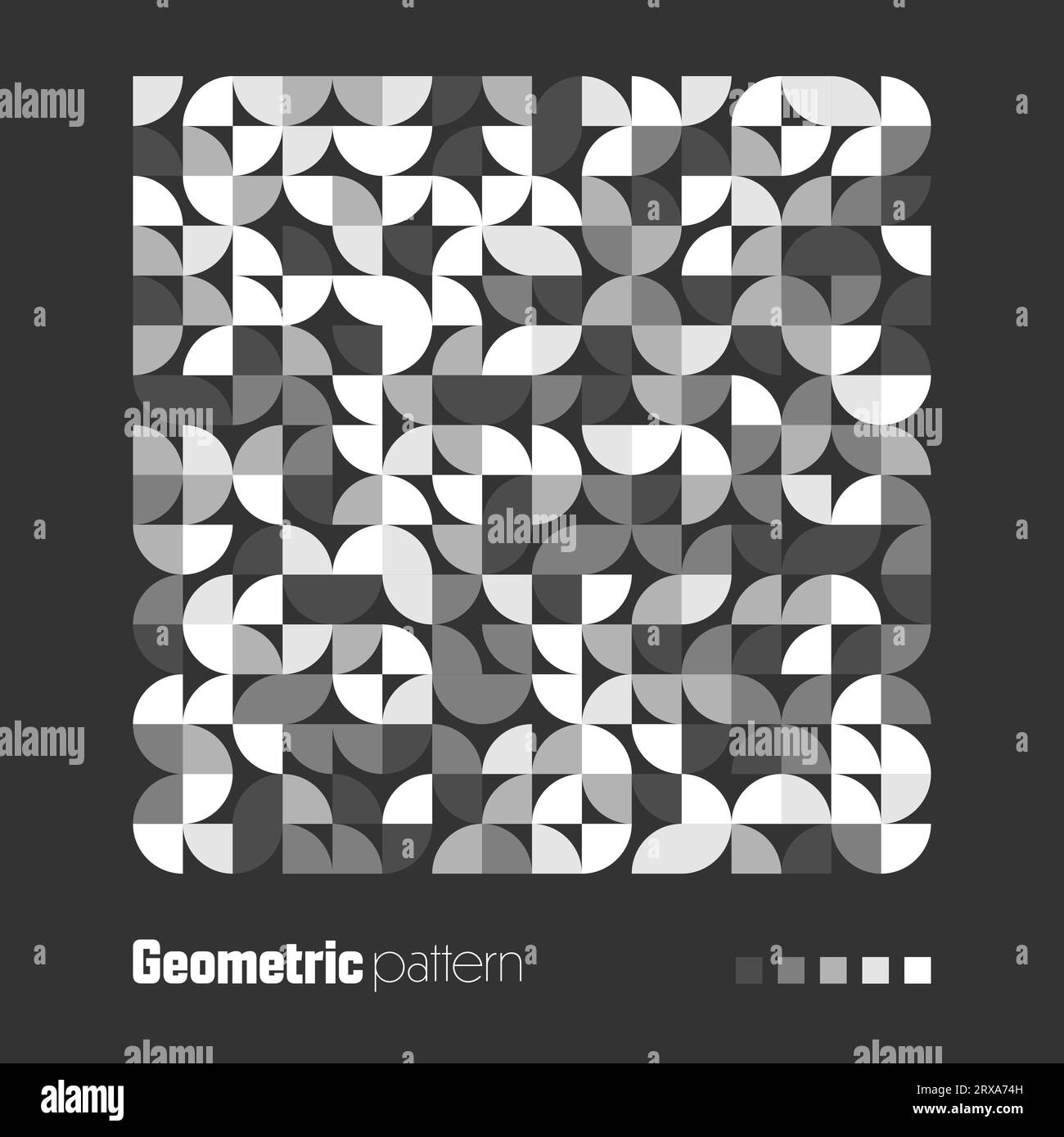 Geometric trendy pattern, Bauhaus style. Modern background with simple elements. Retro texture ...