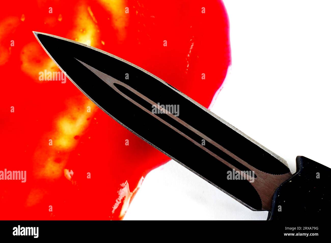 Switchblade knife with black handle and black tactical blade (double ...