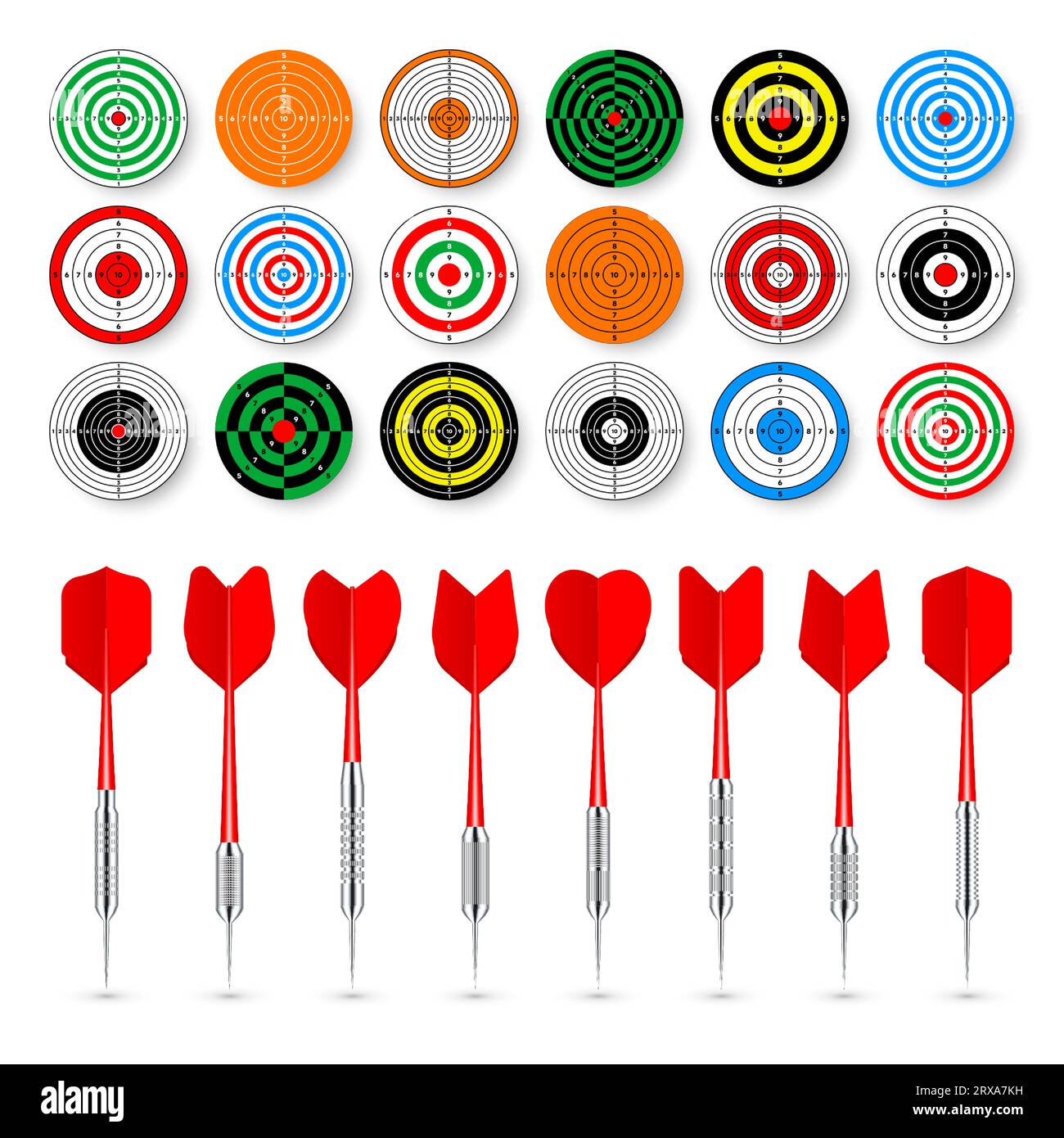 Circle arrows center point Stock Vector Images - Alamy