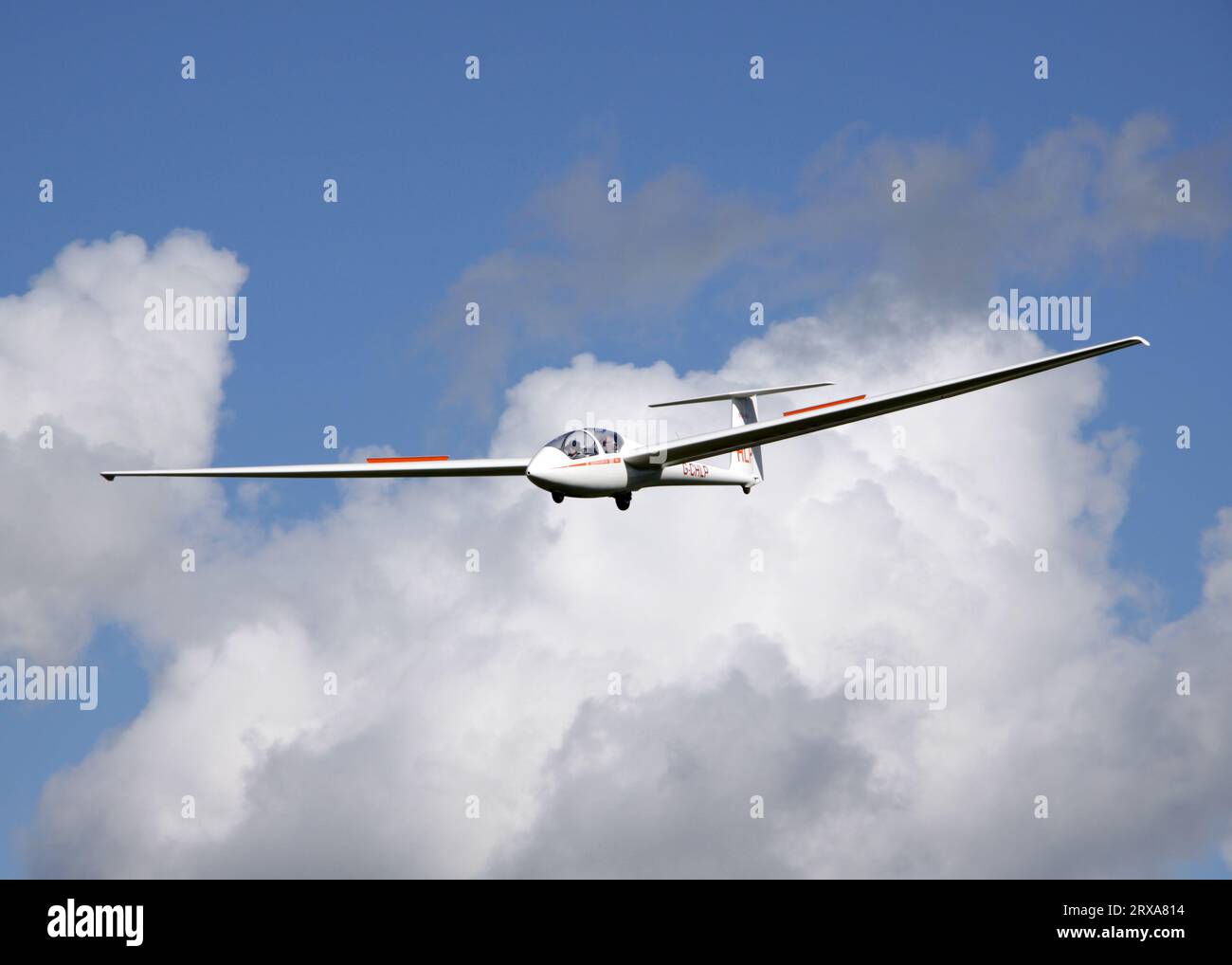 A Schleicher ASK-21 glider at Parham airfield Storrington West Sussex ...