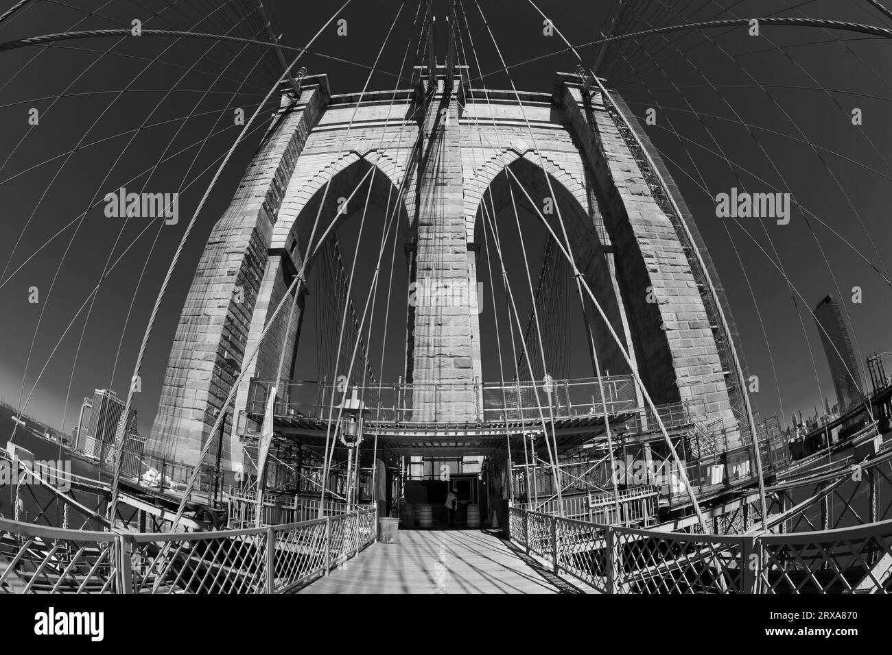 USA, New York, New York City, Brooklyn, DUMBO, View of one of the ...