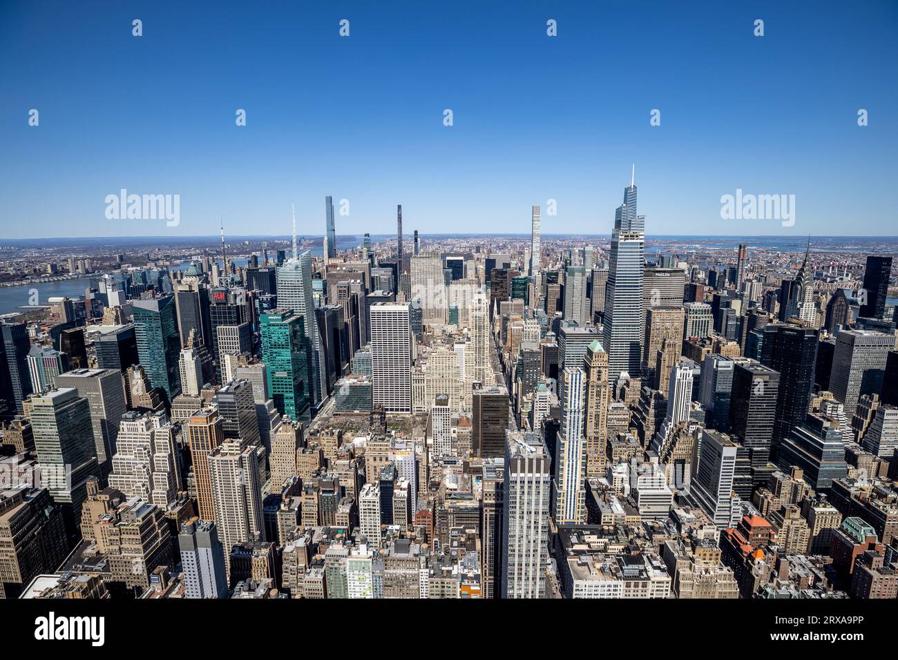 USA, New York, New York City, Midtown Manhattan, View of Manhattan from ...